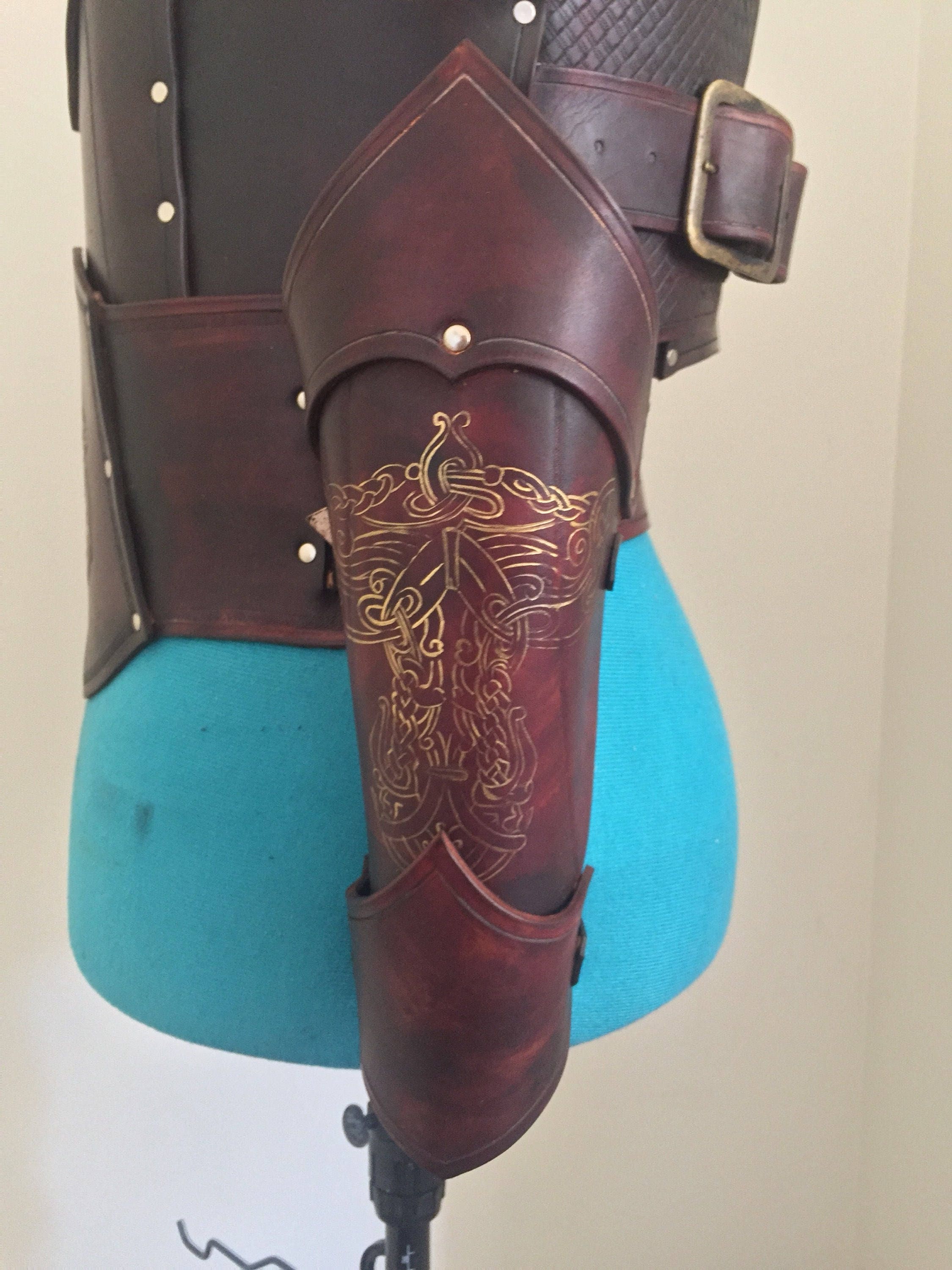 Viking LEATHER ARMOR V3 - COMPLETE Set Reenactment Larp [made on Order ...