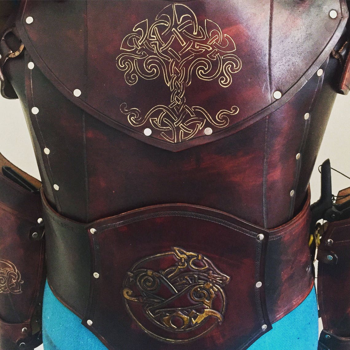 Viking LEATHER ARMOR V3 - COMPLETE Set Reenactment Larp [made on Order ...