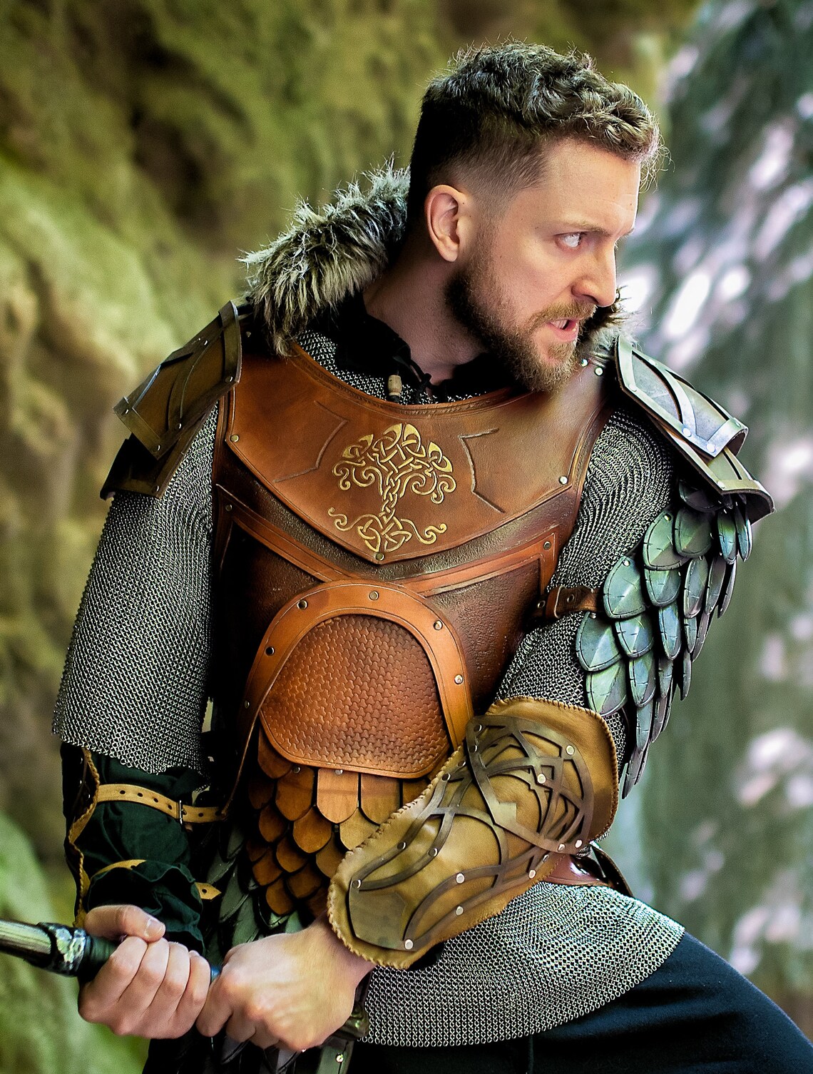 Viking LEATHER ARMOR COMPLETE Set Reenactment Larp made on Order - Etsy