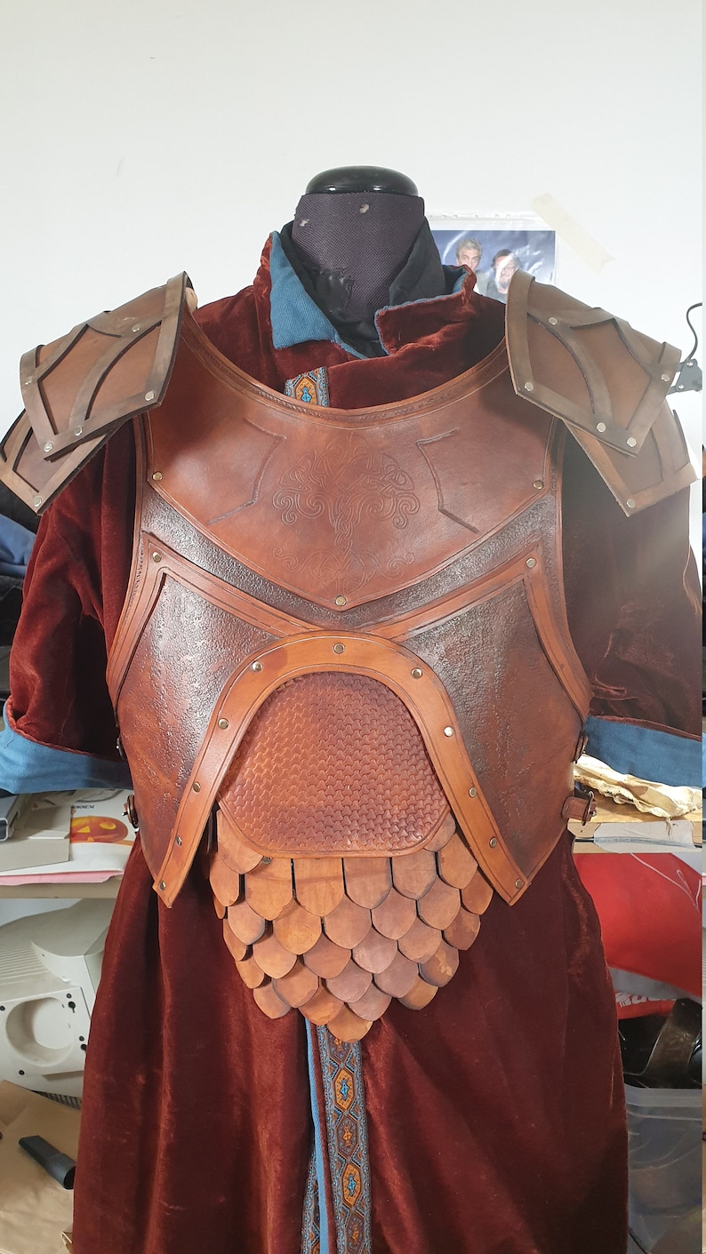 Viking LEATHER ARMOR COMPLETE Set Reenactment Larp made on Order - Etsy