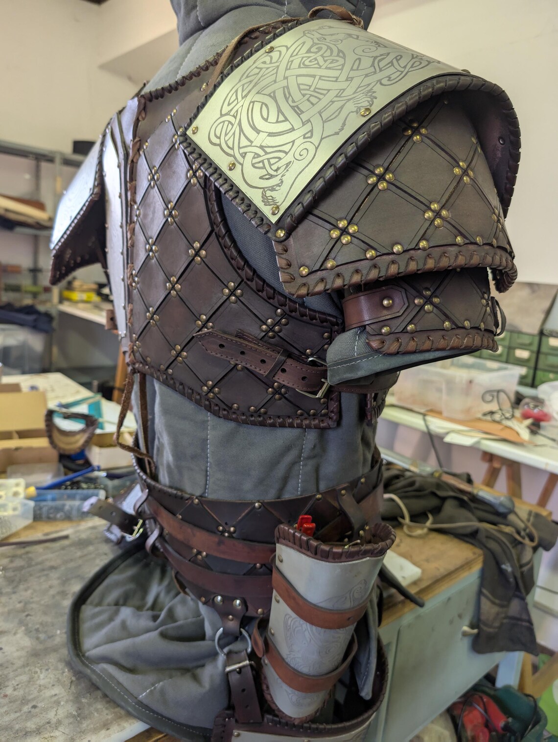 Complete LEATHER ARMOUR - VIKING Deluxe Set - Etsy