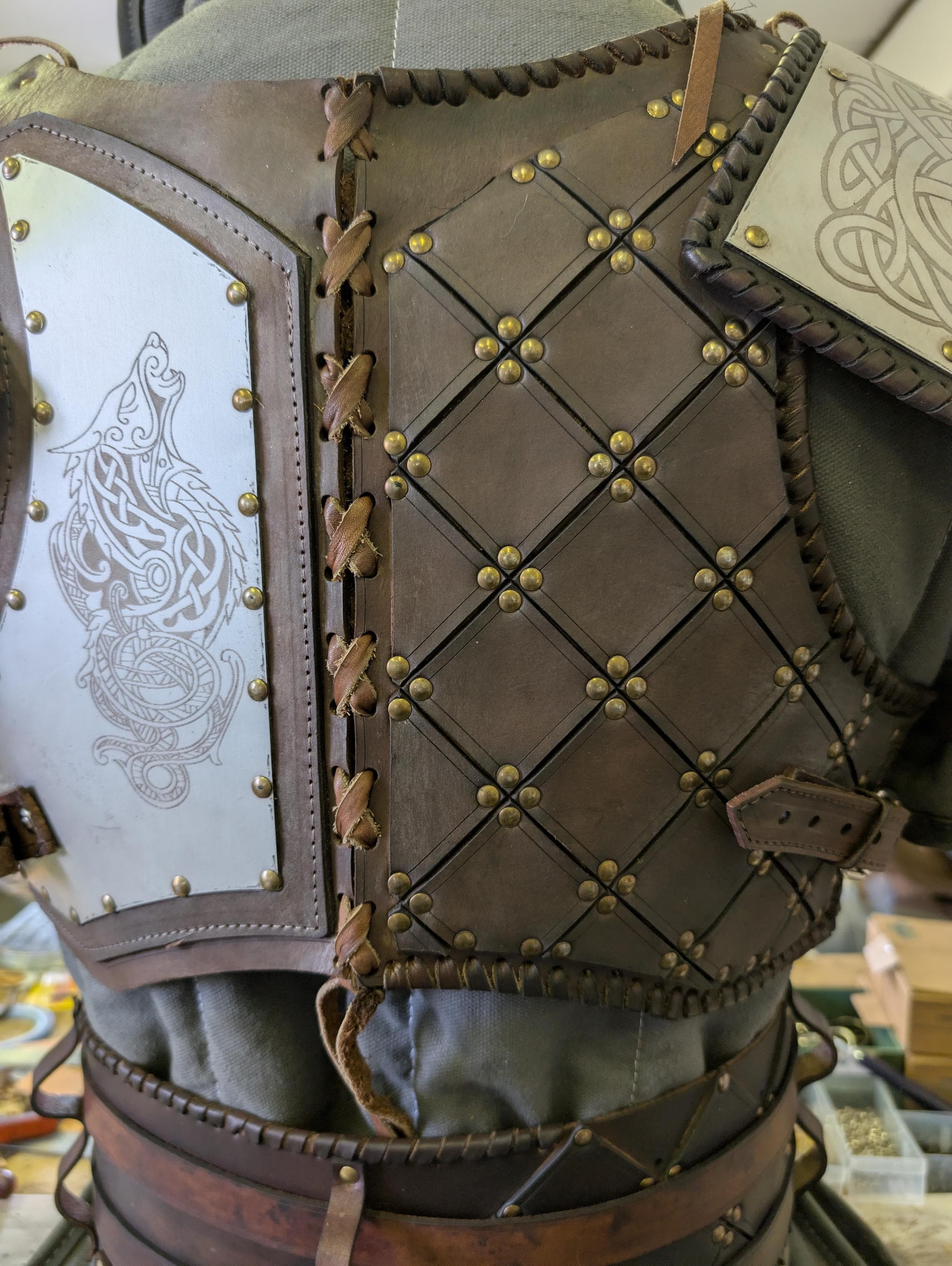 Complete LEATHER ARMOUR - VIKING Deluxe Set - Etsy
