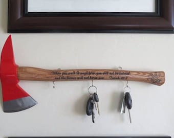 Firefighter Key Holder - Etsy