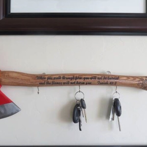 Firefighter Key Holder - Etsy