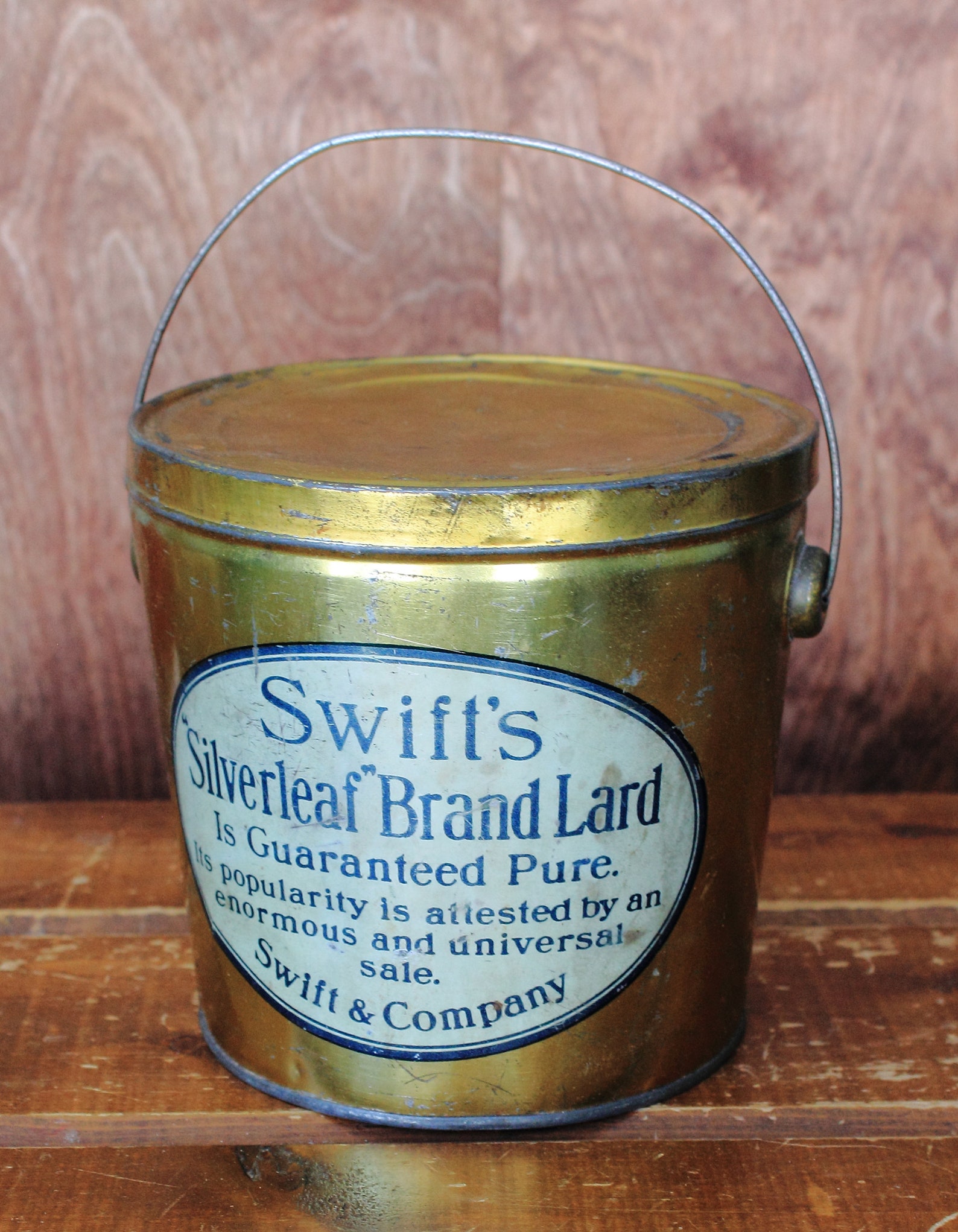 Fabulous Old Pail With Bail Handle Vintage Advertising Tin - Etsy UK