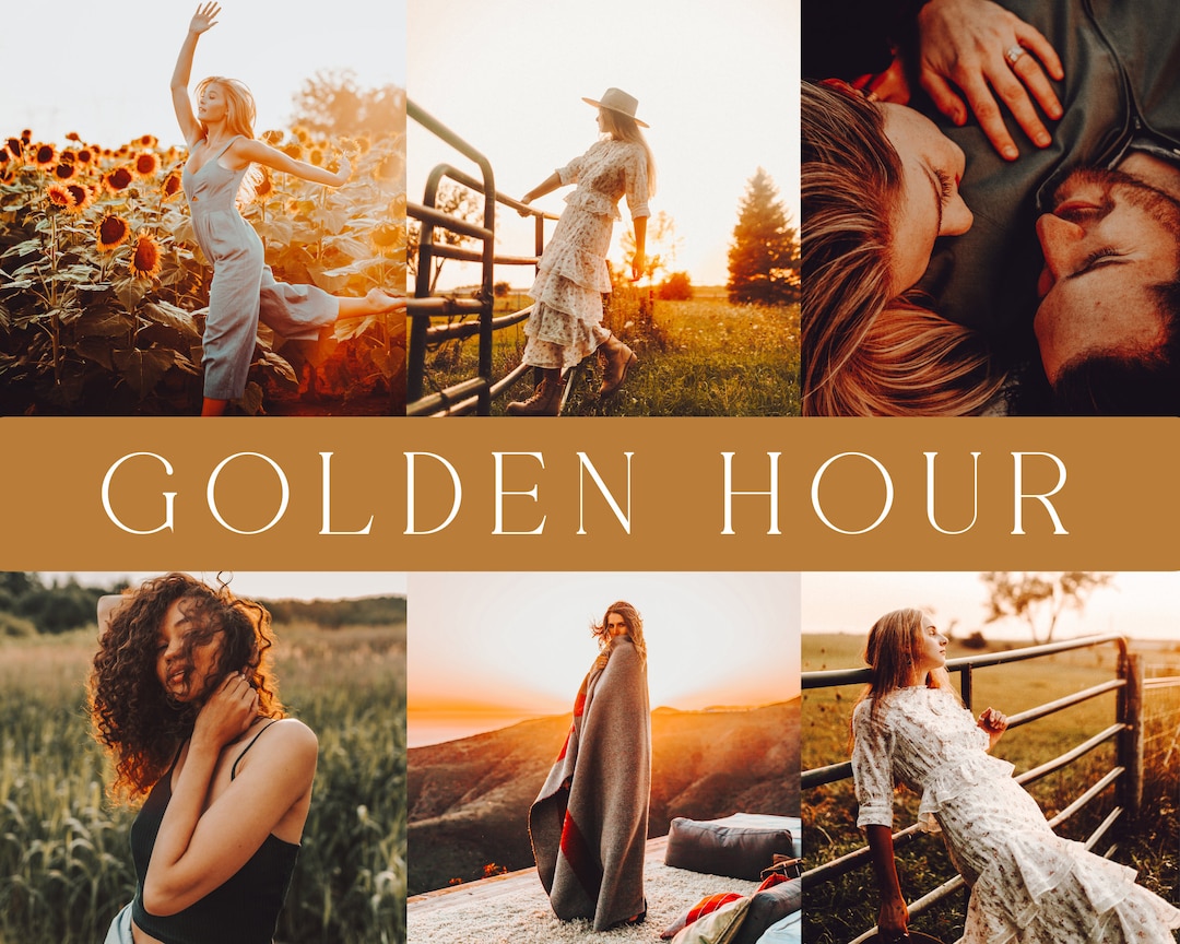 Golden Hour Presets/desktop and Mobile Lightroom Presets - Etsy