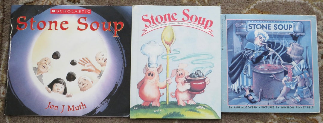3 Stone Soup Books by Jon Muth and Ann Mcgovern and Marilyn Sapienza - Etsy