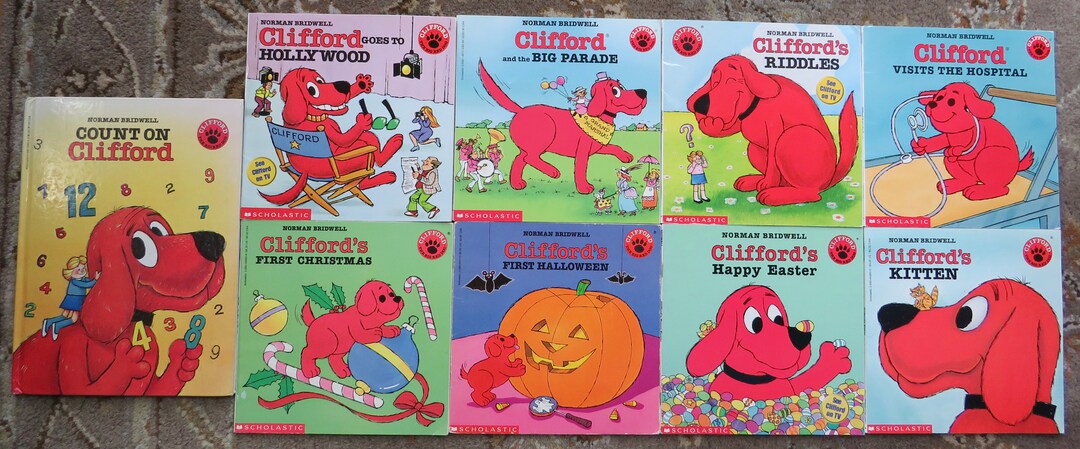 9 Clifford Books by Norman Bridwell Count on Clifford, Clifford Goes to ...