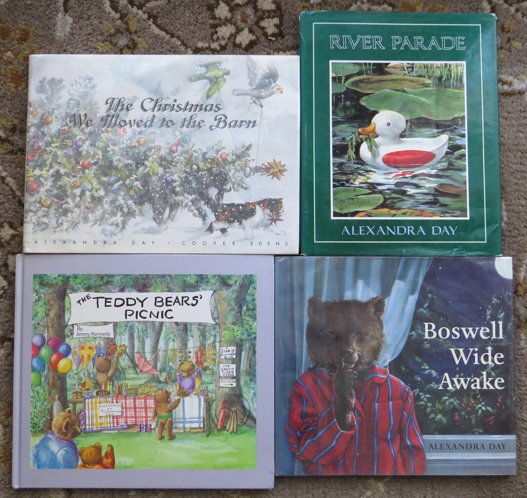 4 Alexandra Day Books the Teddy Bears' Picnic, the Christmas We Moved ...