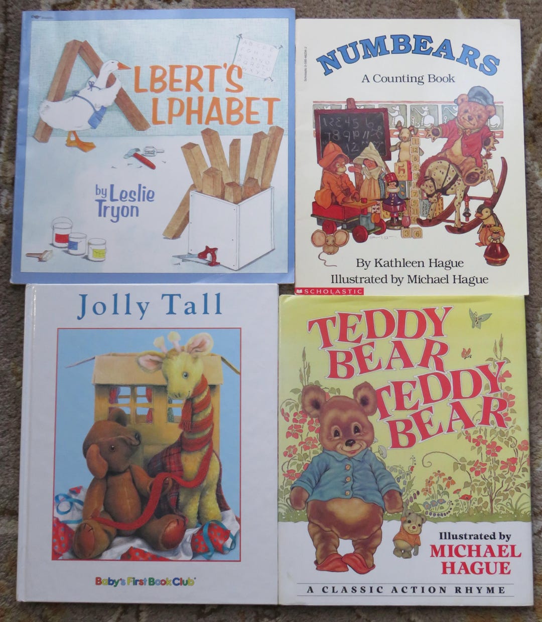 4 Books Jolly Tall, Teddy Bear Teddy Bear, Numbears A Counting Book ...