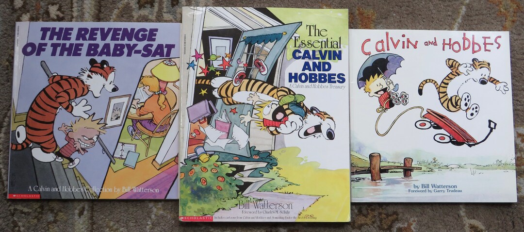 3 Bill Watterson Books Calvin and Hobbes, the Essential Calvin and ...