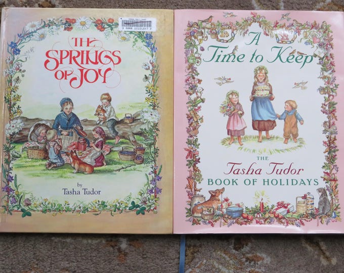 2 Tasha Tudor Books A Time to Keep AND the Springs of Joy - Etsy