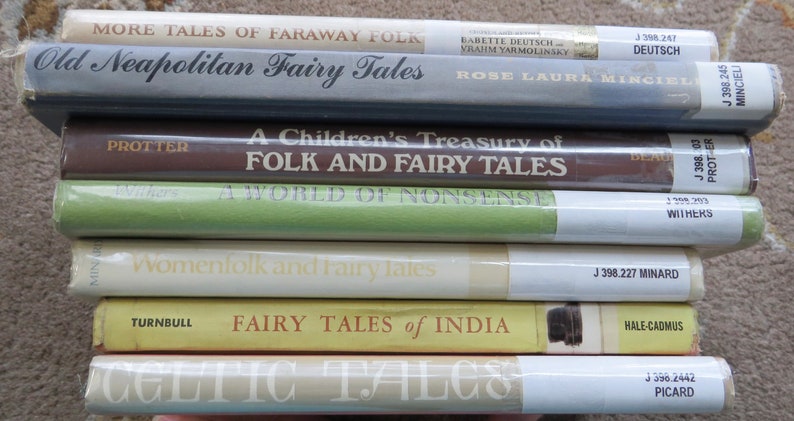 7 Books Old Neapolitan Fairy Tales, Celtic Tales, Fairy Tales of India ...