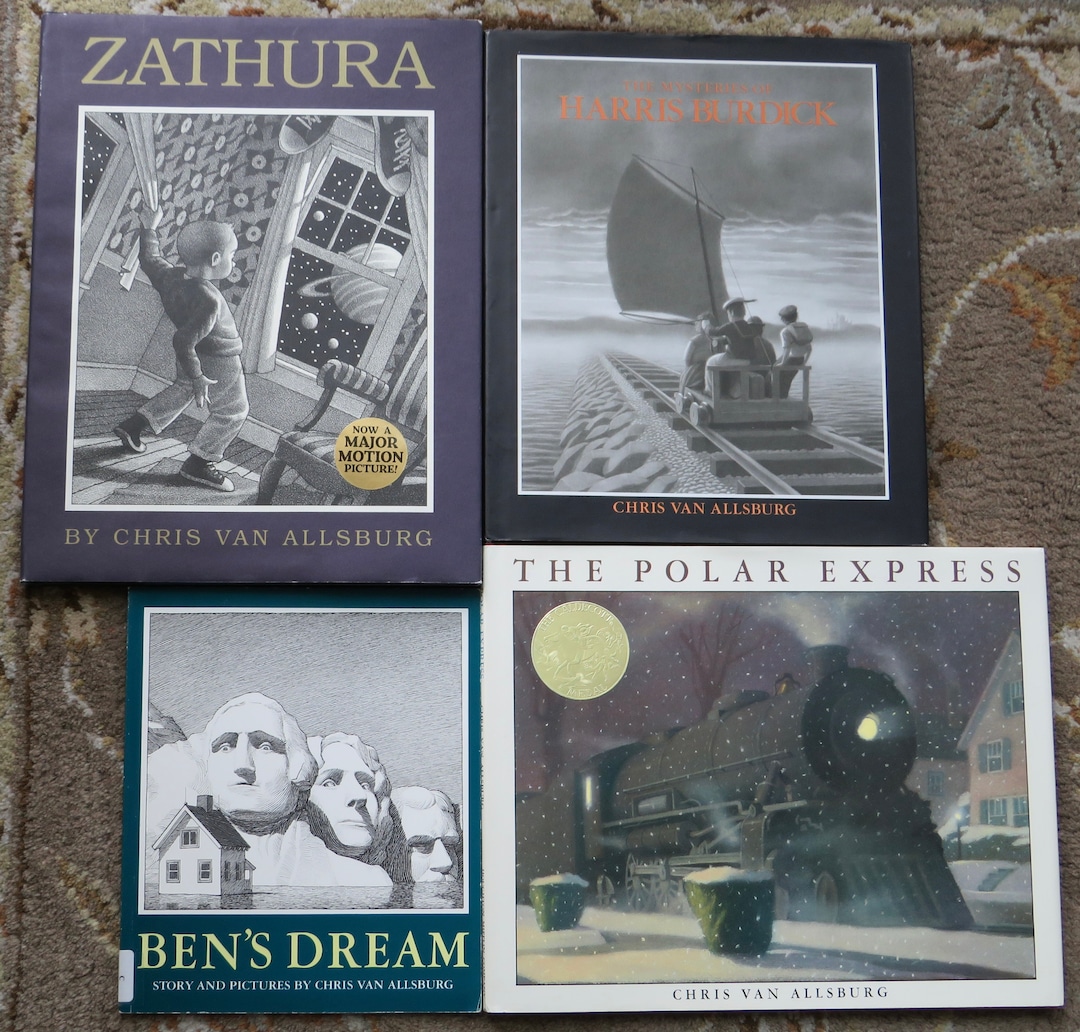 4 Chris Van Allsburg Books the Polar Express, Zathura, Ben's Dream, the ...