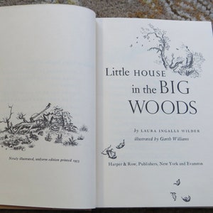 The Little House in the Big Woods by Laura Ingalls Wilder HB - Etsy