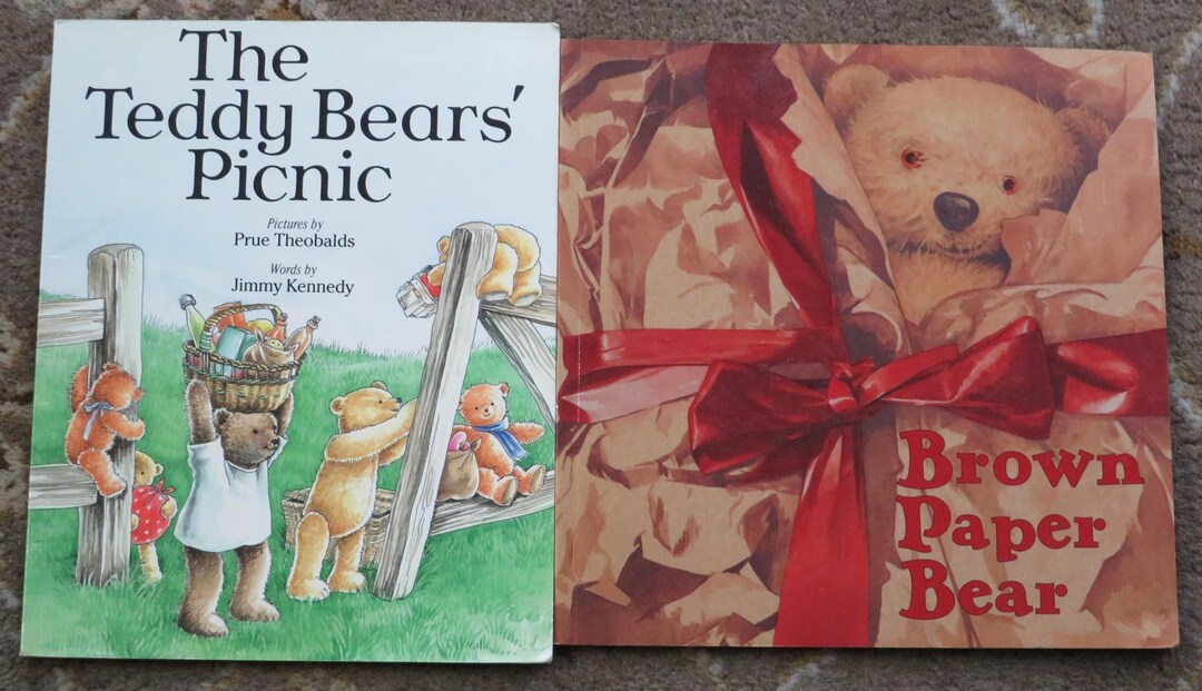2 Books the Teddy Bears' Picnic by Jimmy Kennedy AND Brown Paper Bear ...