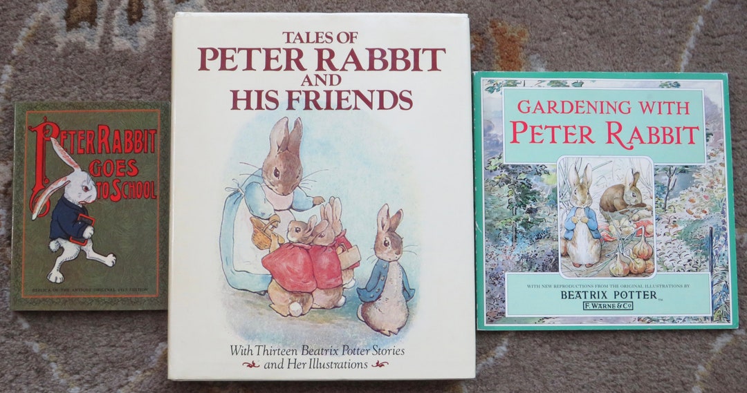 3 Books Tales of Peter Rabbit and His Friends, Gardening With Peter ...