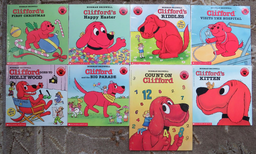 8 Clifford Books by Norman Bridwell Count on Clifford, Clifford Goes to ...