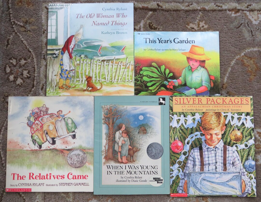 5 Cynthia Rylant Books When I Was Young in the Mountains, the Relatives ...
