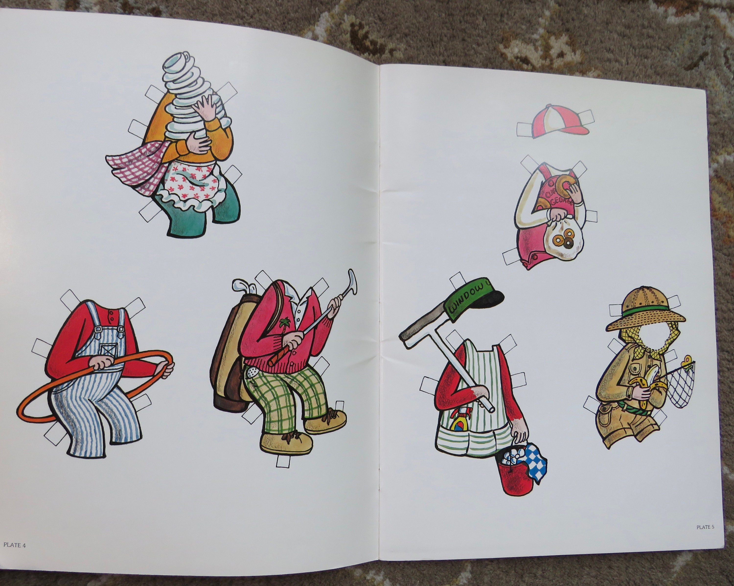 Curious George Paper Dolls in Full Color Margret and H. A. Rey - Etsy