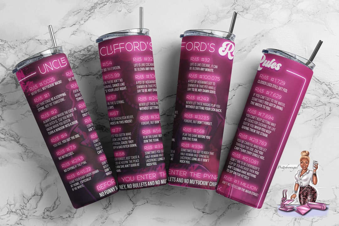 Pynk Clifford Rule Stainless Steel Tumbler, Tumbler, Drinkware, Gifts ...