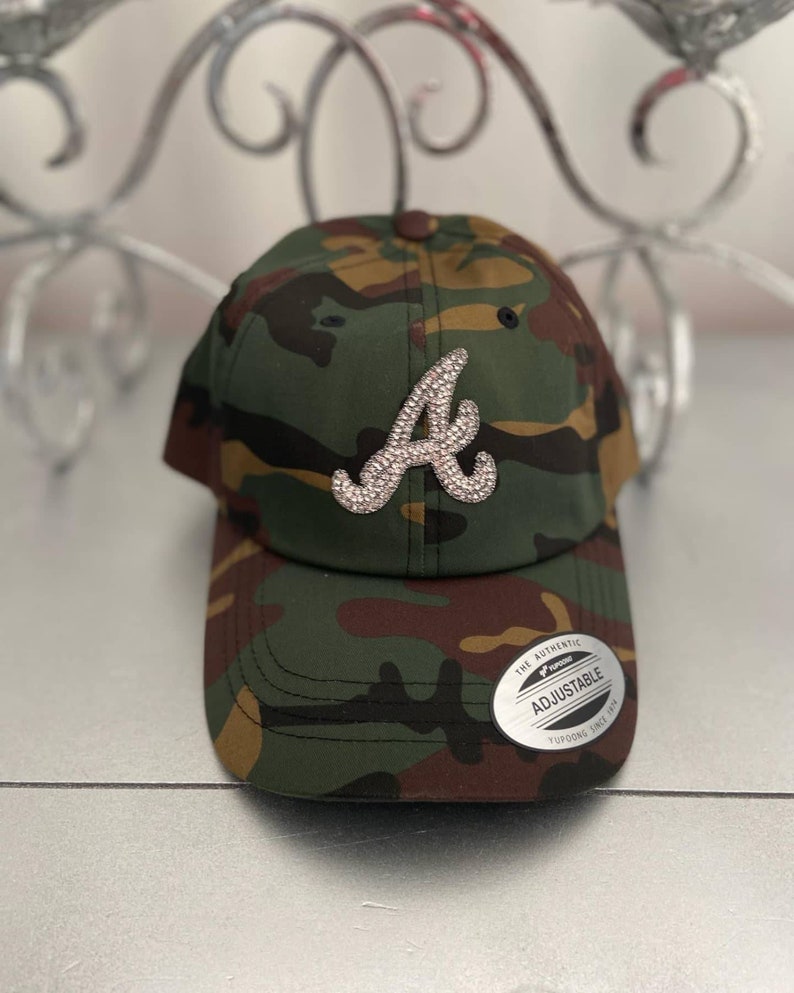 Atlanta A Bling Hat. Ladies Hat Bling Denim Hat Camouflage - Etsy