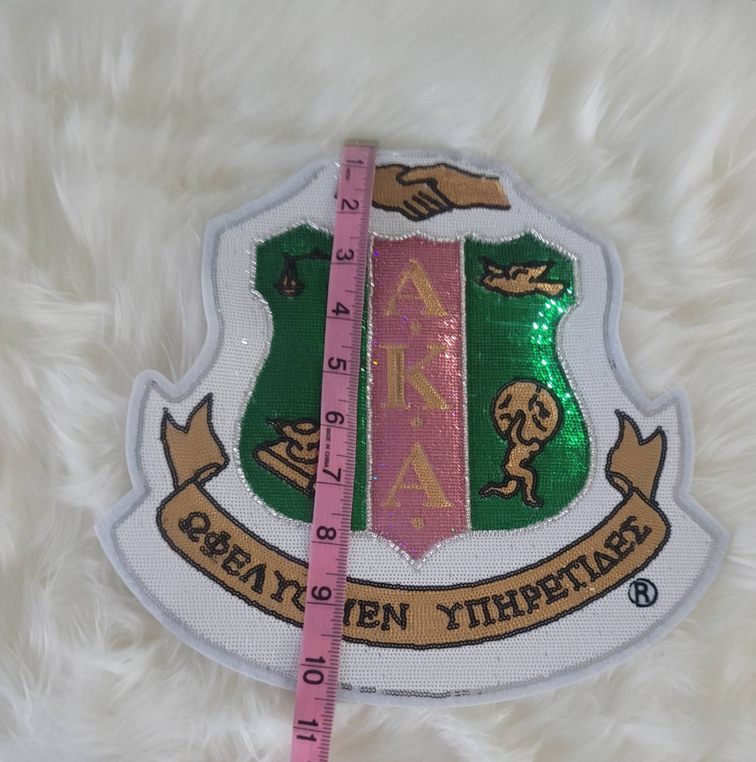 Sequins Shield Patch AKA Patches DIY Sorority Pink and - Etsy