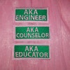 AKA Shield Patch, Patches, 1908, Pink and Green Patch, One Patch per ...