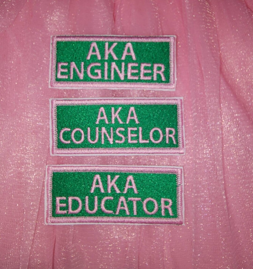 AKA Educator Patches, Counselor, Engineer, 1908, Patches, Sorority ...