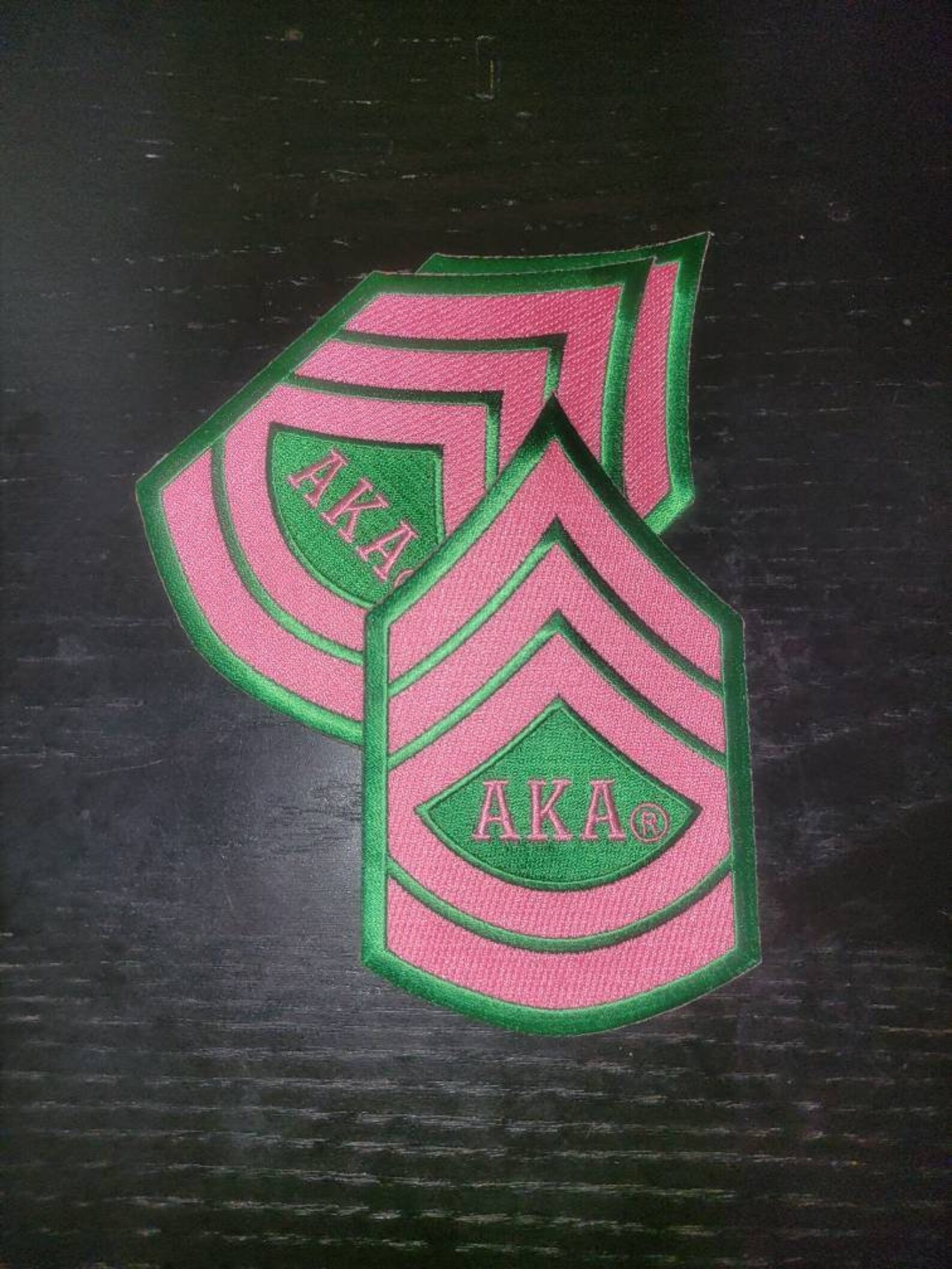 AKA Striped Patch 1908 Patches DIY Pink and Green One - Etsy