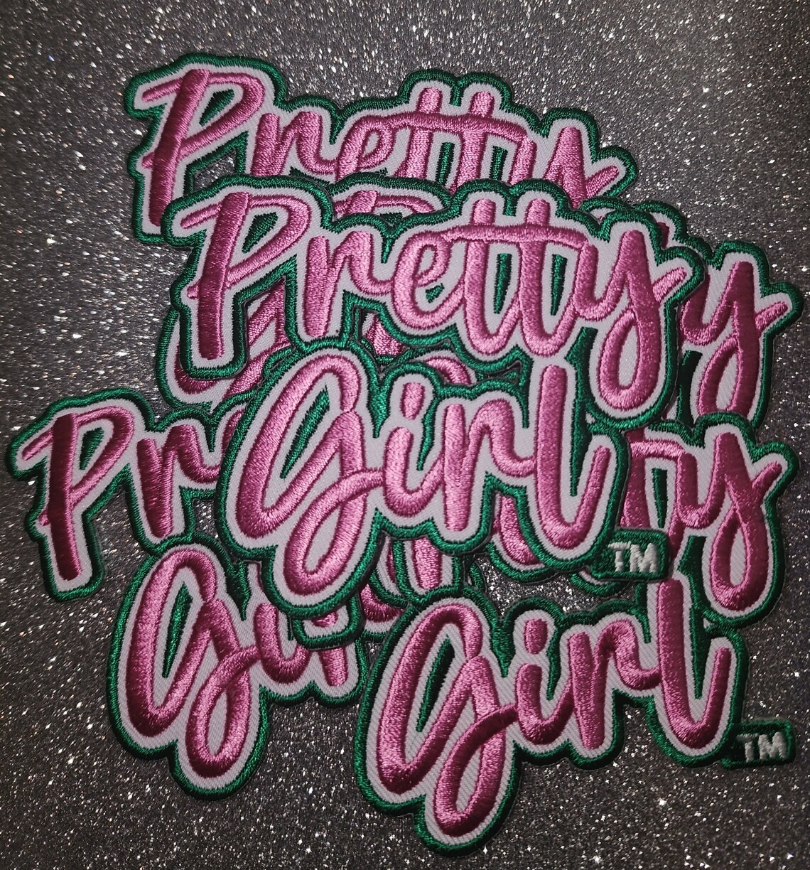 Pretty Girl Patch, Patches, 1908, Pink and Green Patch, One Patch per ...