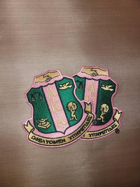 AKA Shield Patch Patches 1908 Pink and Green Patch One - Etsy