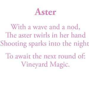 Aster (daisy) Flower Card With Poem - Etsy