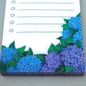 Hydrangea Notepad With 50 Pages 3x8 - Etsy