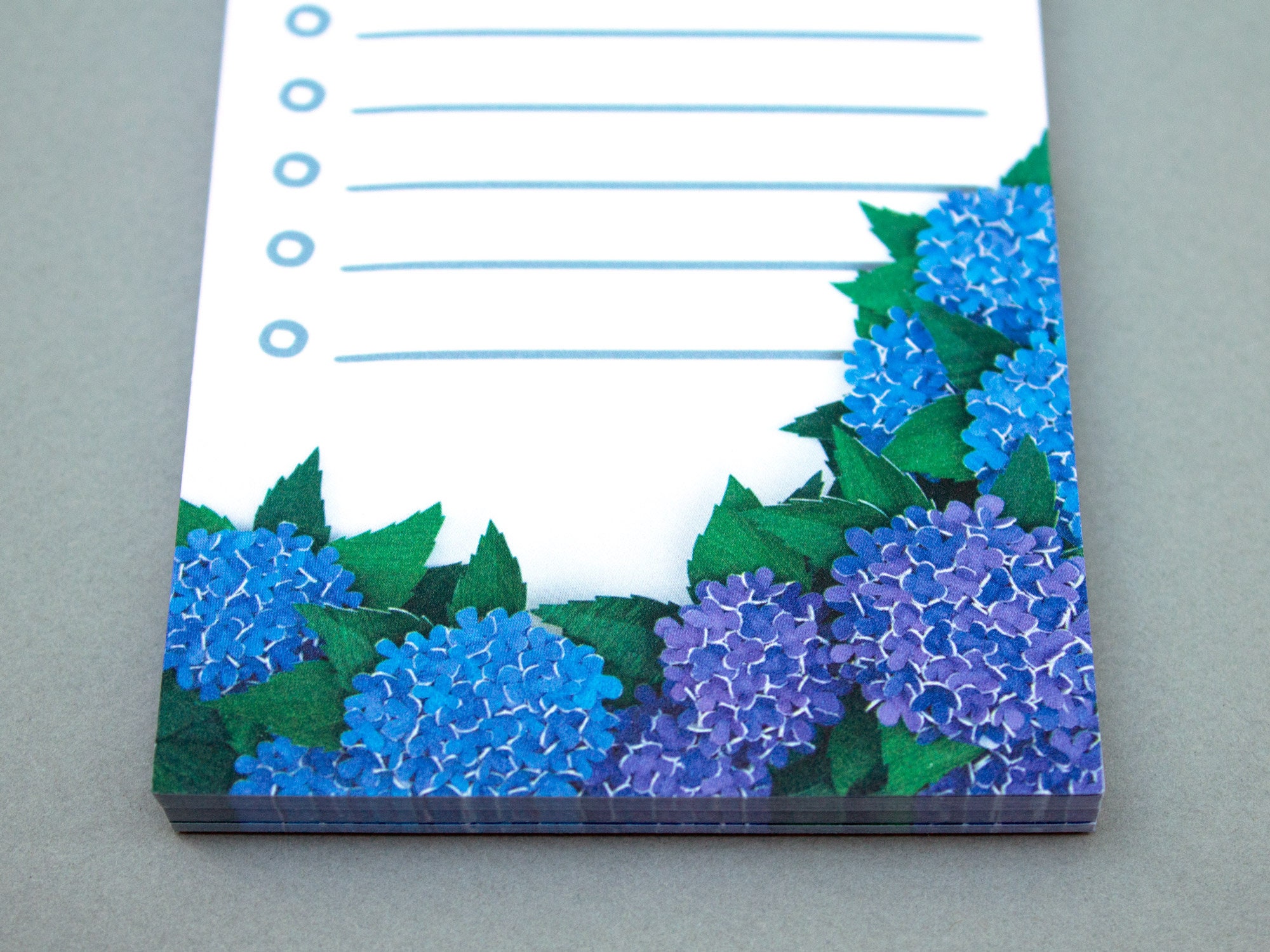 Hydrangea Notepad With 50 Pages 3x8 - Etsy