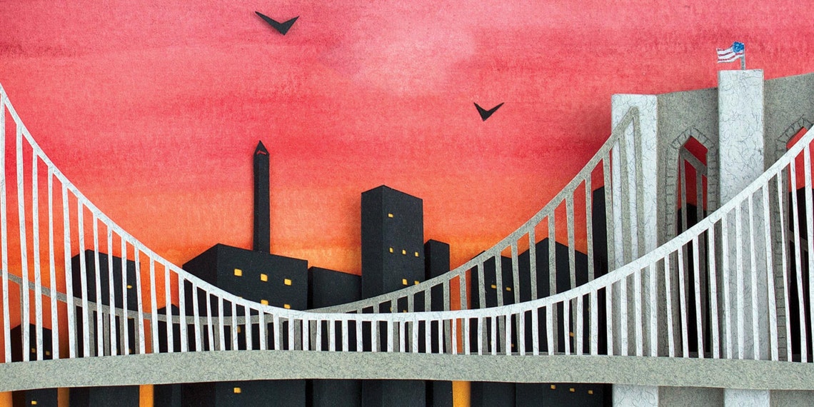 Brooklyn Bridge Cut Paper Illustration Limited Edition - Etsy