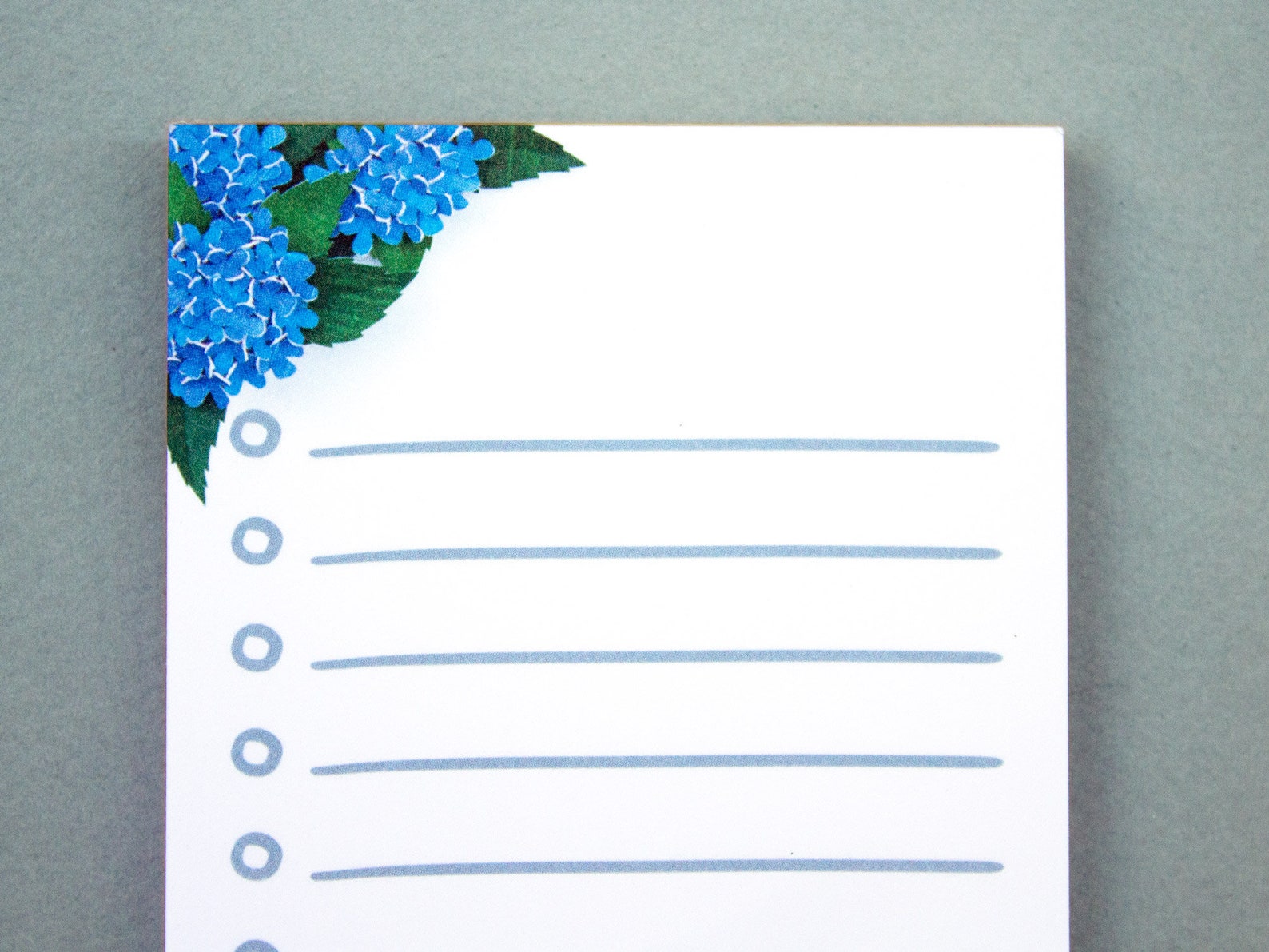 Hydrangea Notepad With 50 Pages 3x8 - Etsy