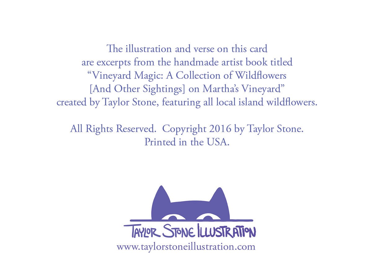 Northern Blazing Star Flower Card With Poem - Etsy