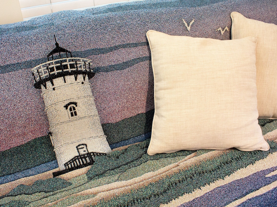 Edgartown Lighthouse Woven Throw Blanket or Tapestry - Etsy
