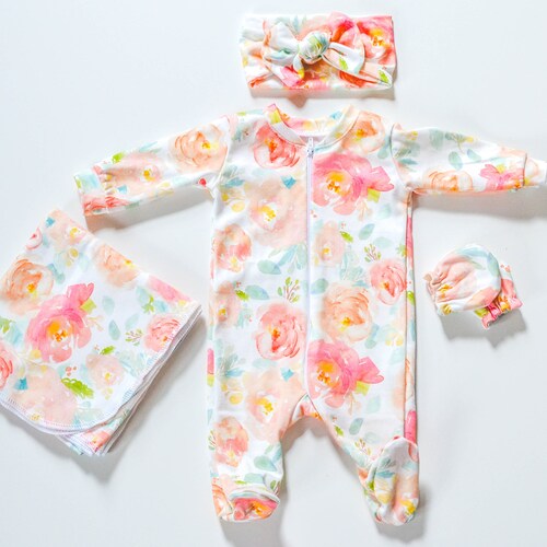 Baby Girl Coming Home Outfit Baby Girl Clothes Newborn Girl - Etsy