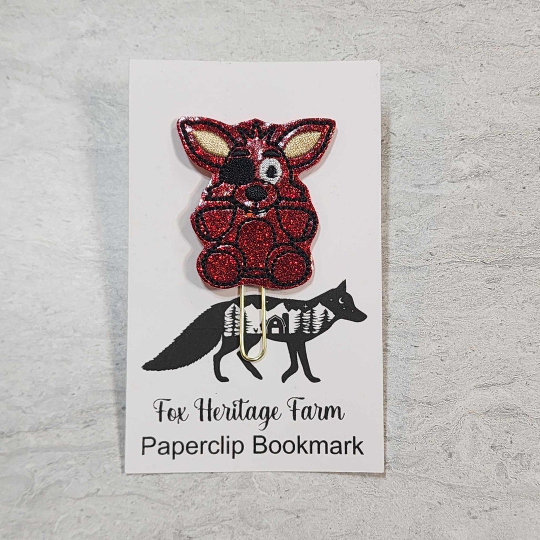 FNAF Foxy Paperclip, Bookmark, Planner Clip, Five Nights at Freddys - Etsy
