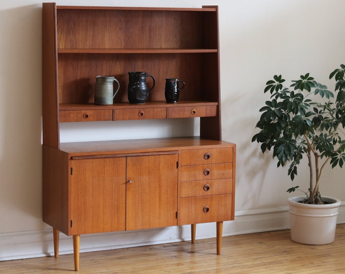 Mid Century Modern Swedish Shelf Desk Unit - Etsy