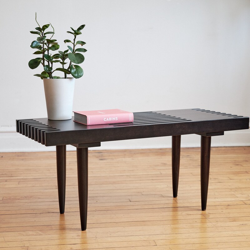 Mid Century Bench - Etsy