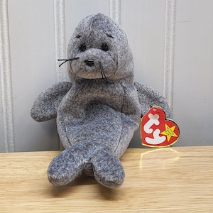 Beanie Babies Collection Slippery, Vintage Seal Beanie Baby, Date of ...