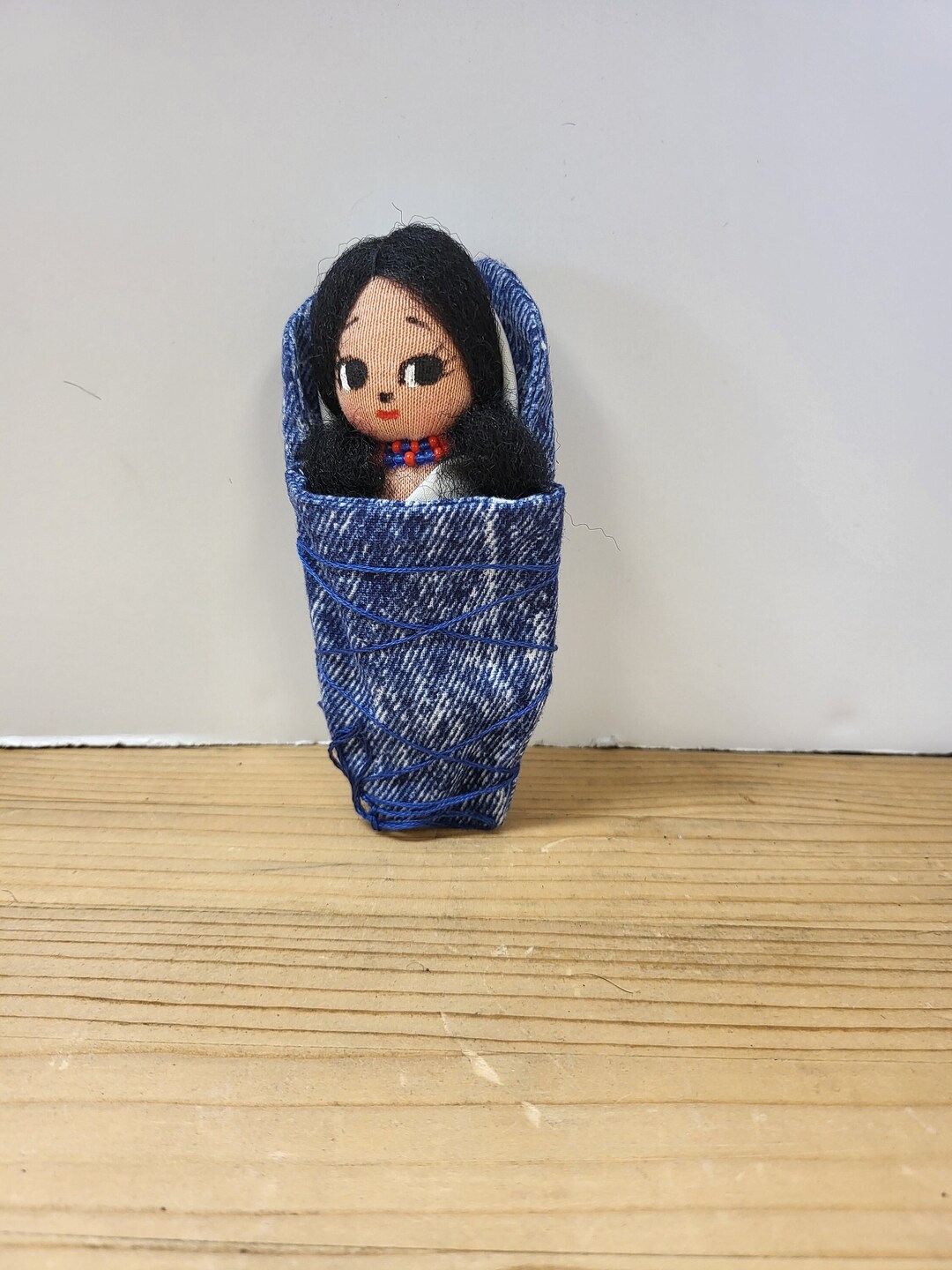 Vintage Native American Papoose Baby Doll by Artist Carolyn - Etsy