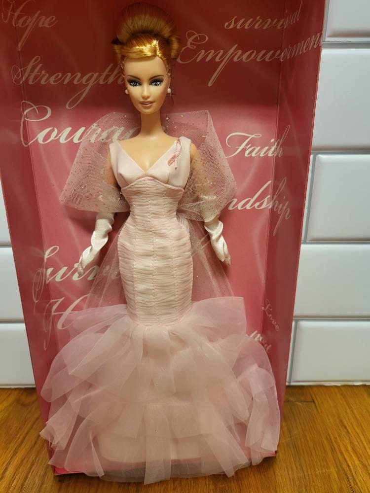 Pink Ribbon Barbie, Vintage Barbie Doll, Barbie Collector, Mattel ...
