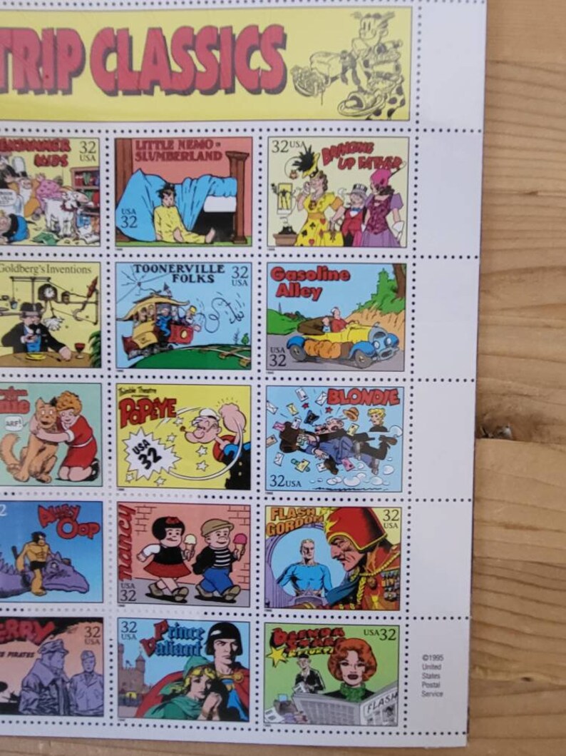 Comic Strip Classics Stamp Sheet US Postal Stamps Gasoline - Etsy