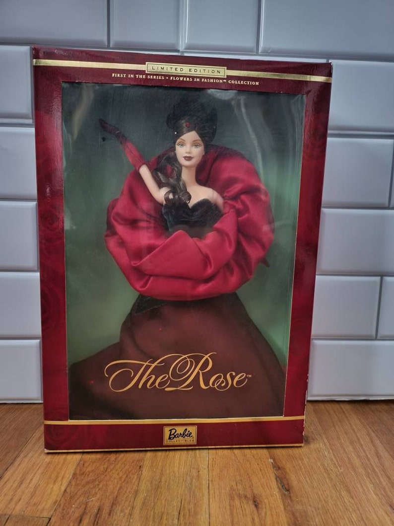 The Rose Barbie, Vintage Barbie Doll, Barbie Collector, Mattel Barbie ...