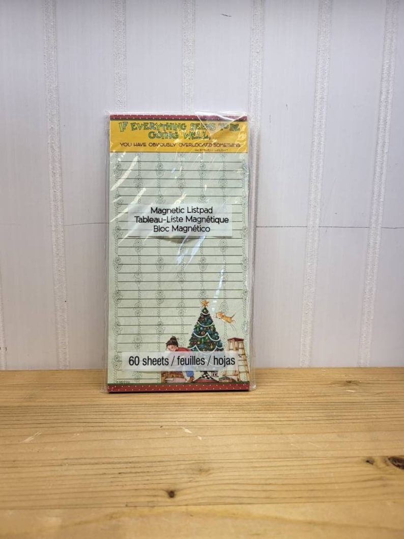 Mary Engelbreit Magnetic Notepad Christmas Notes Xmas Theme - Etsy