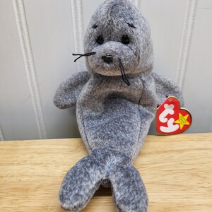 Beanie Babies Collection Slippery, Vintage Seal Beanie Baby, Date of ...